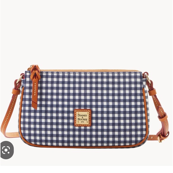 Dooney & Bourke | Bags | Newdooney Bourke Navy White Gingham Lexi ...
